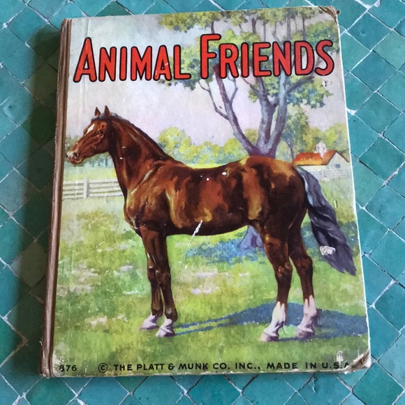 Vintage | Accents | Vintage Animal Friends Book Wow Illustrations ...